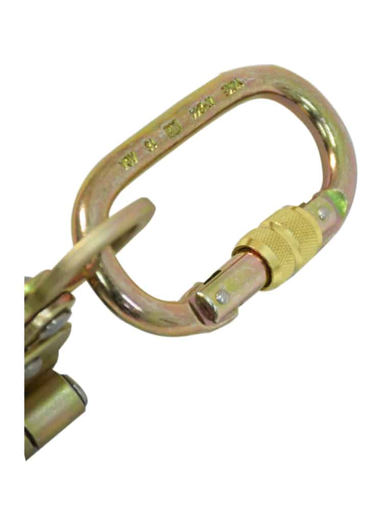 Salvacaída Deslizante Galvanizado para Soga de 12 a 14mm con traba y ...