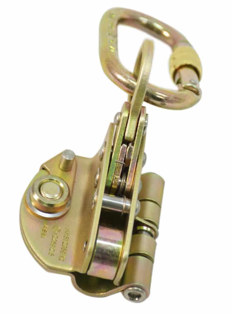 Salvacaída Deslizante Galvanizado para Soga de 12 a 14mm con traba y ...